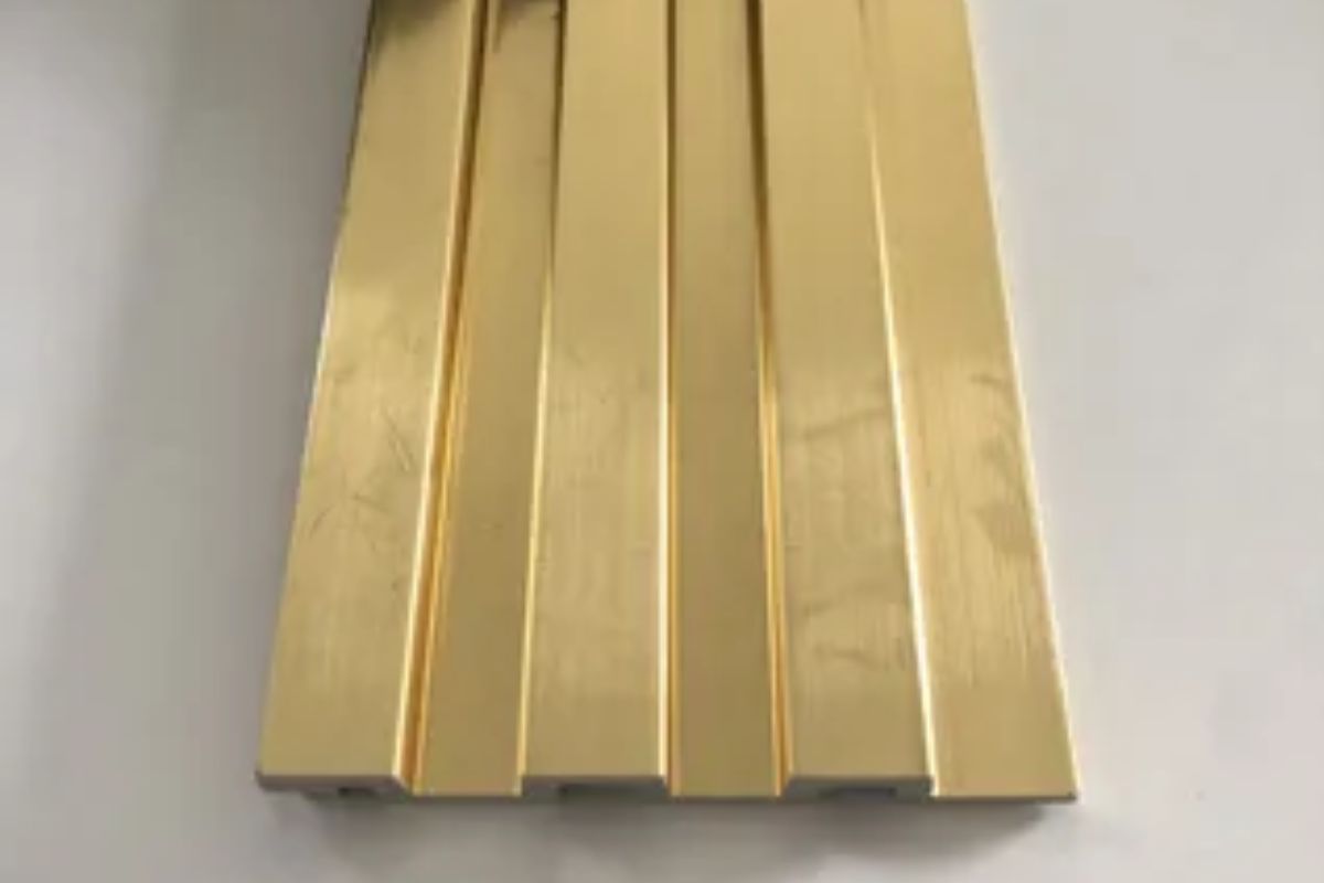 SS Gold Hairline Fluted Panel Manufacturers and Supplier in Dubai, UAE